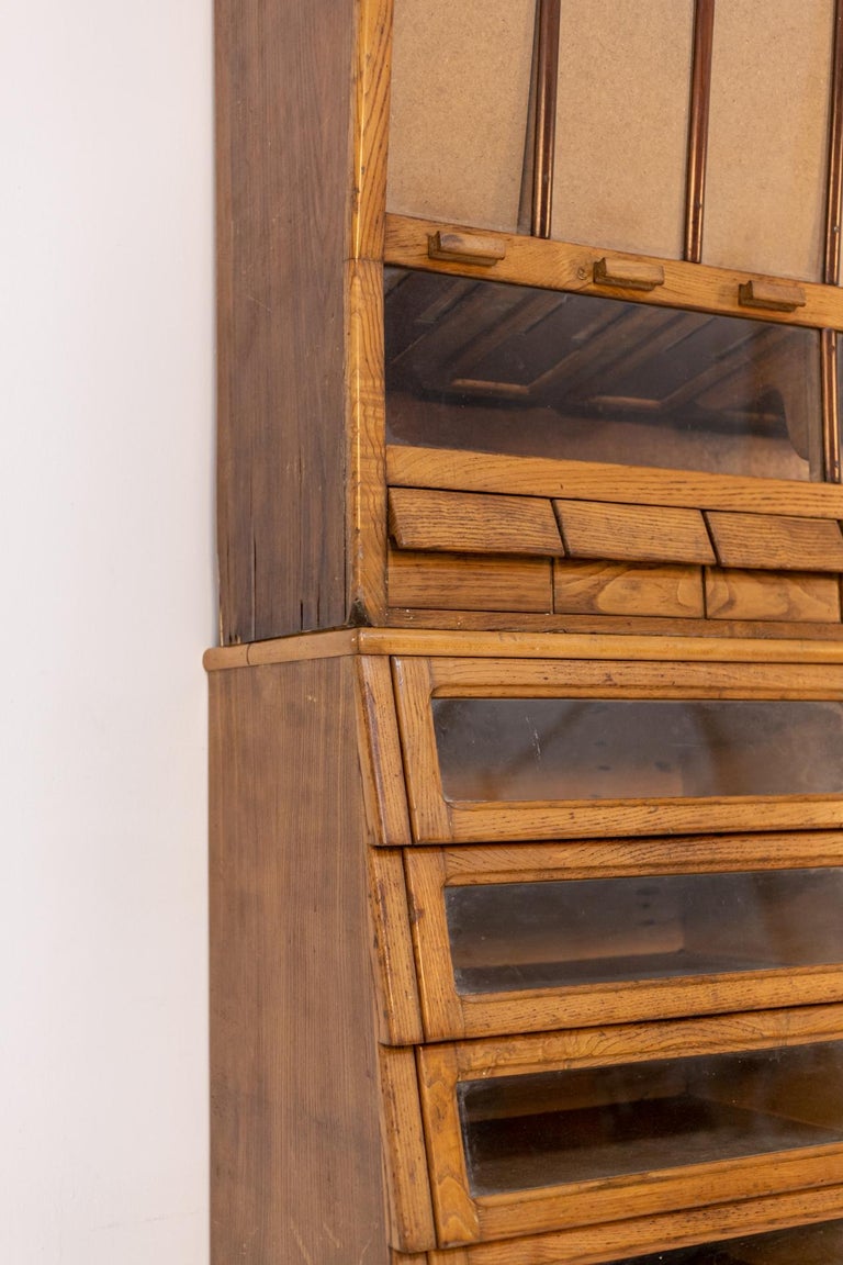 Pasta Pantry Cabinet for Grocery Store in Wood and Glass For Sale at ...