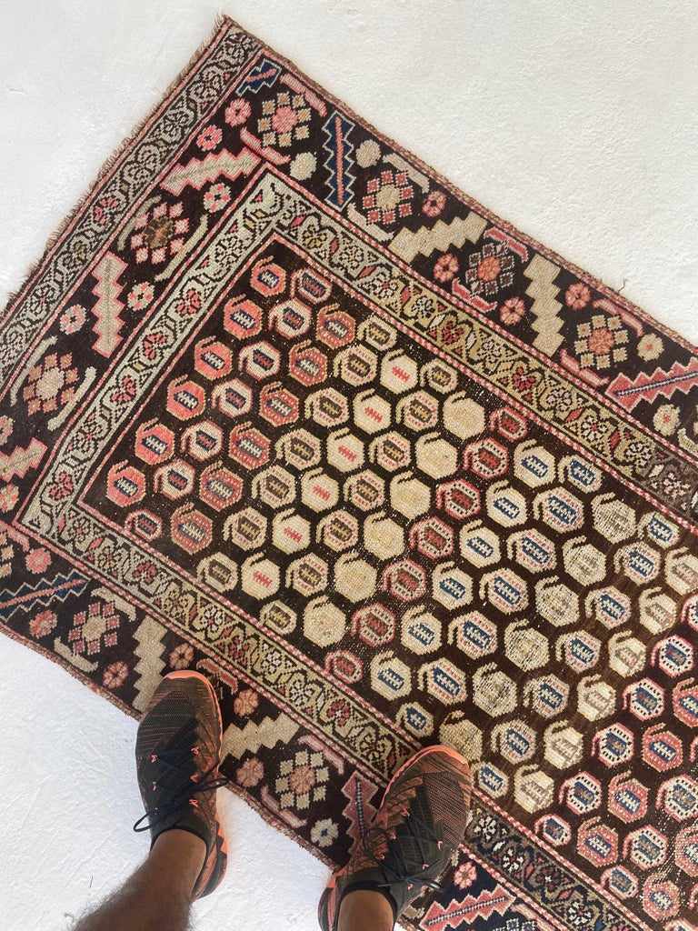 Pastel Antique Runner with Artistic Paisley Motifs, circa 1930's For ...