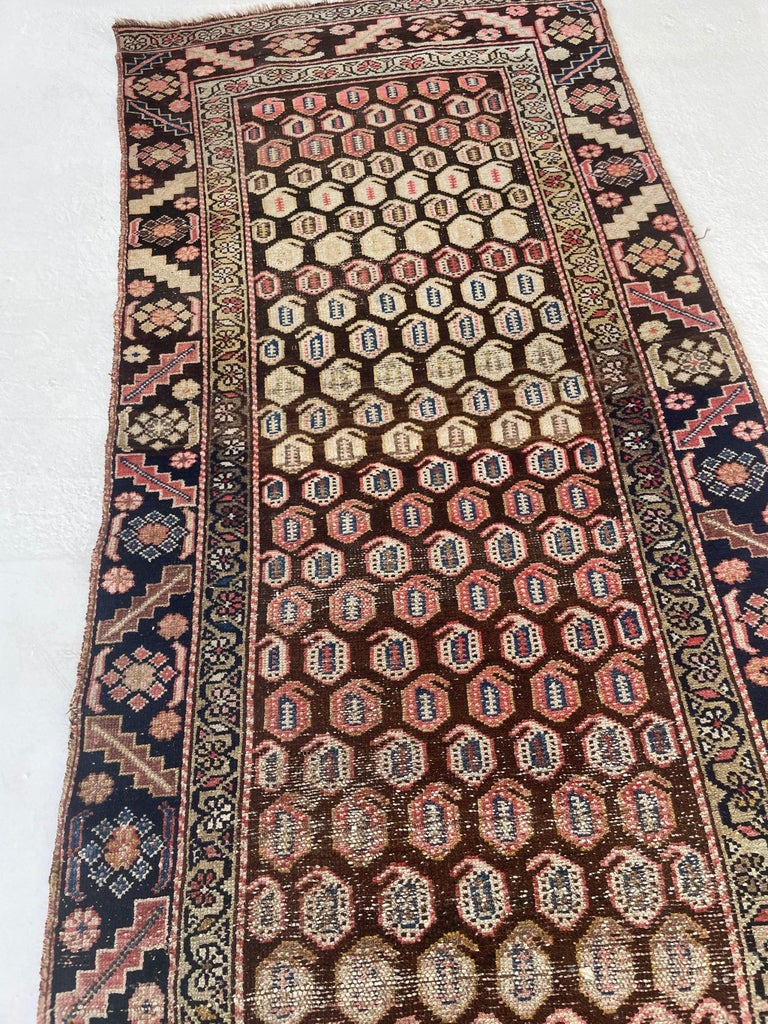 Pastel Antique Runner with Artistic Paisley Motifs, circa 1930's For ...