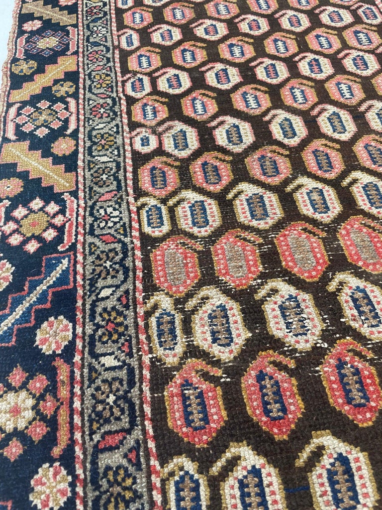 Pastel Antique Runner with Artistic Paisley Motifs, circa 1930's For ...