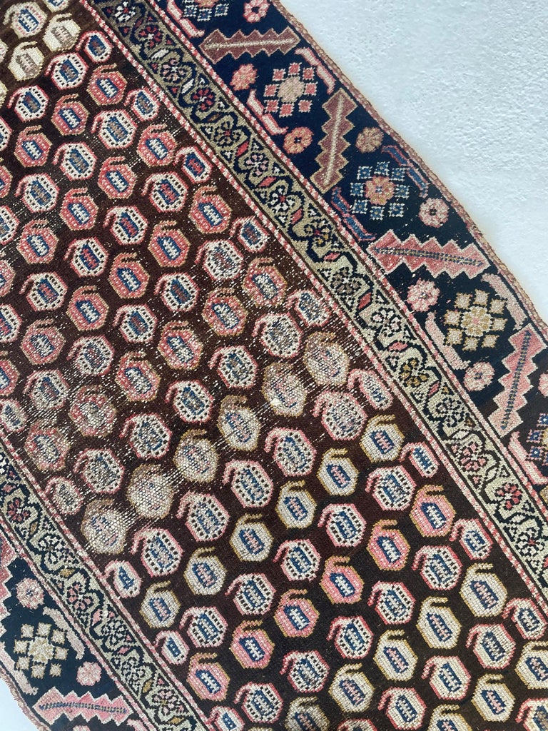Pastel Antique Runner with Artistic Paisley Motifs, circa 1930's For ...