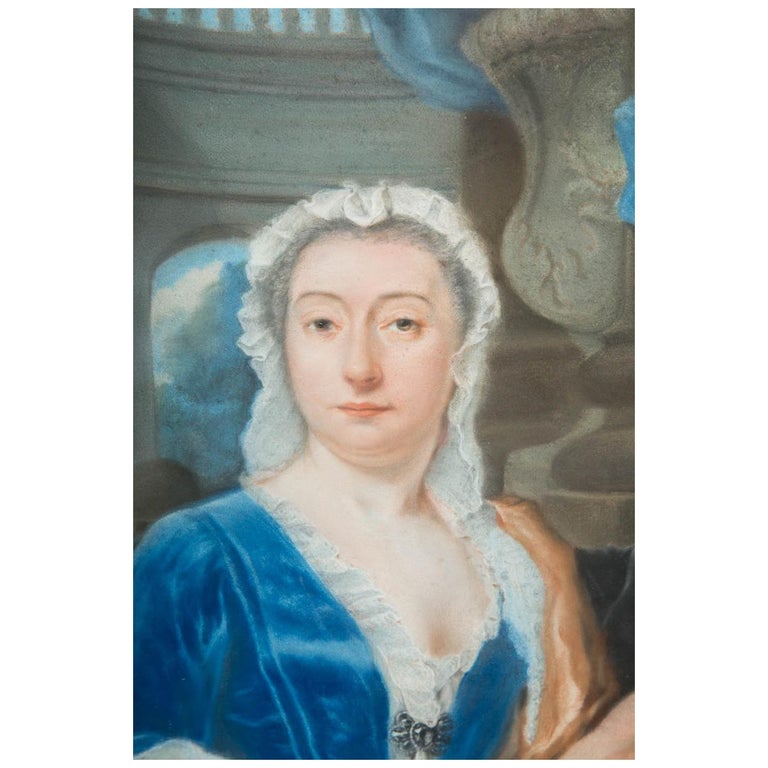 Pastel Portrait of a Lady, Dutch, circa 1730 For Sale at 1stDibs
