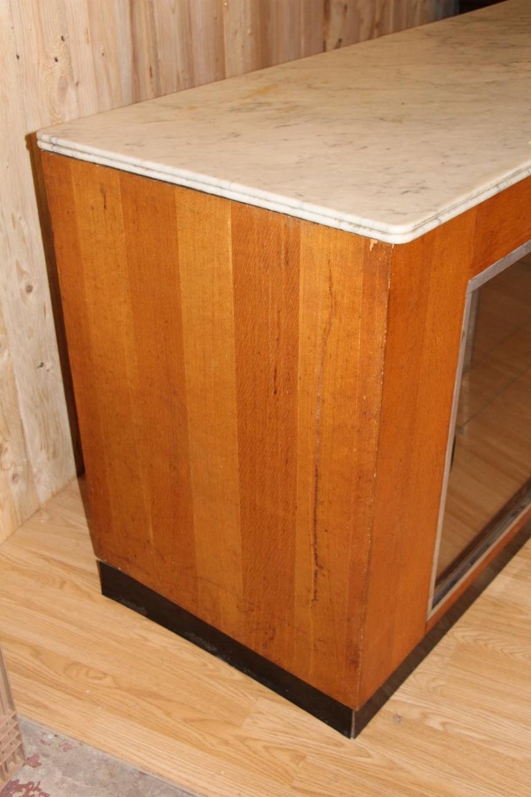 Pastry Counter with Marble Top Showcase For Sale at 1stDibs