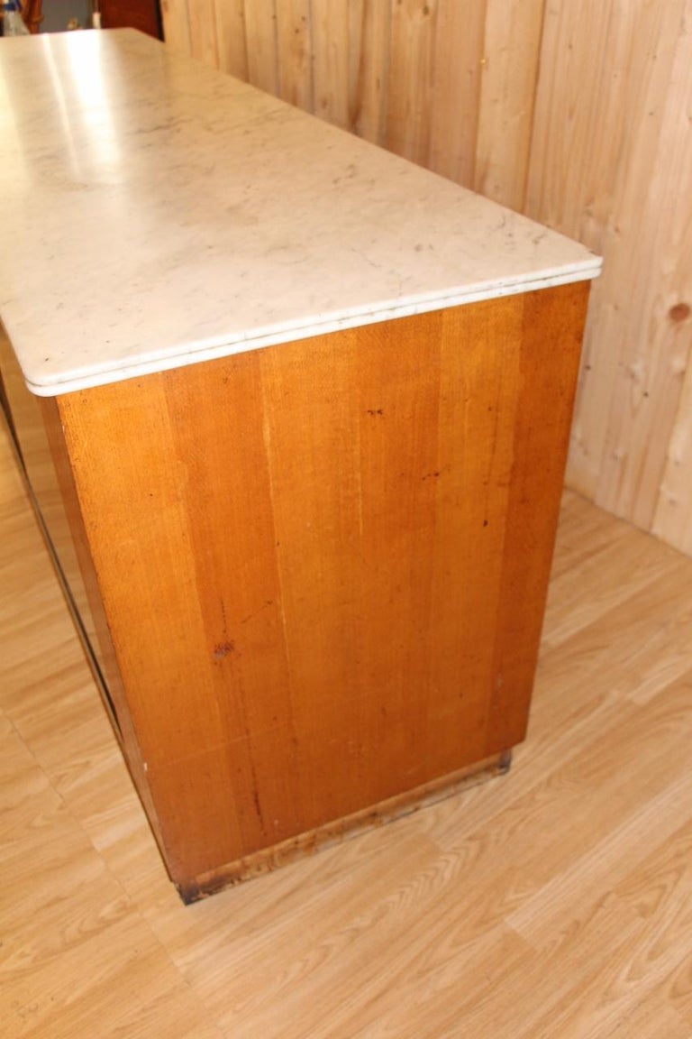 Pastry Counter with Marble Top Showcase For Sale at 1stDibs