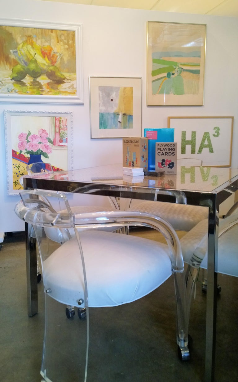 Pat Bowers Seascape Blue, Green and Yellow Mixed-Media Abstract ...