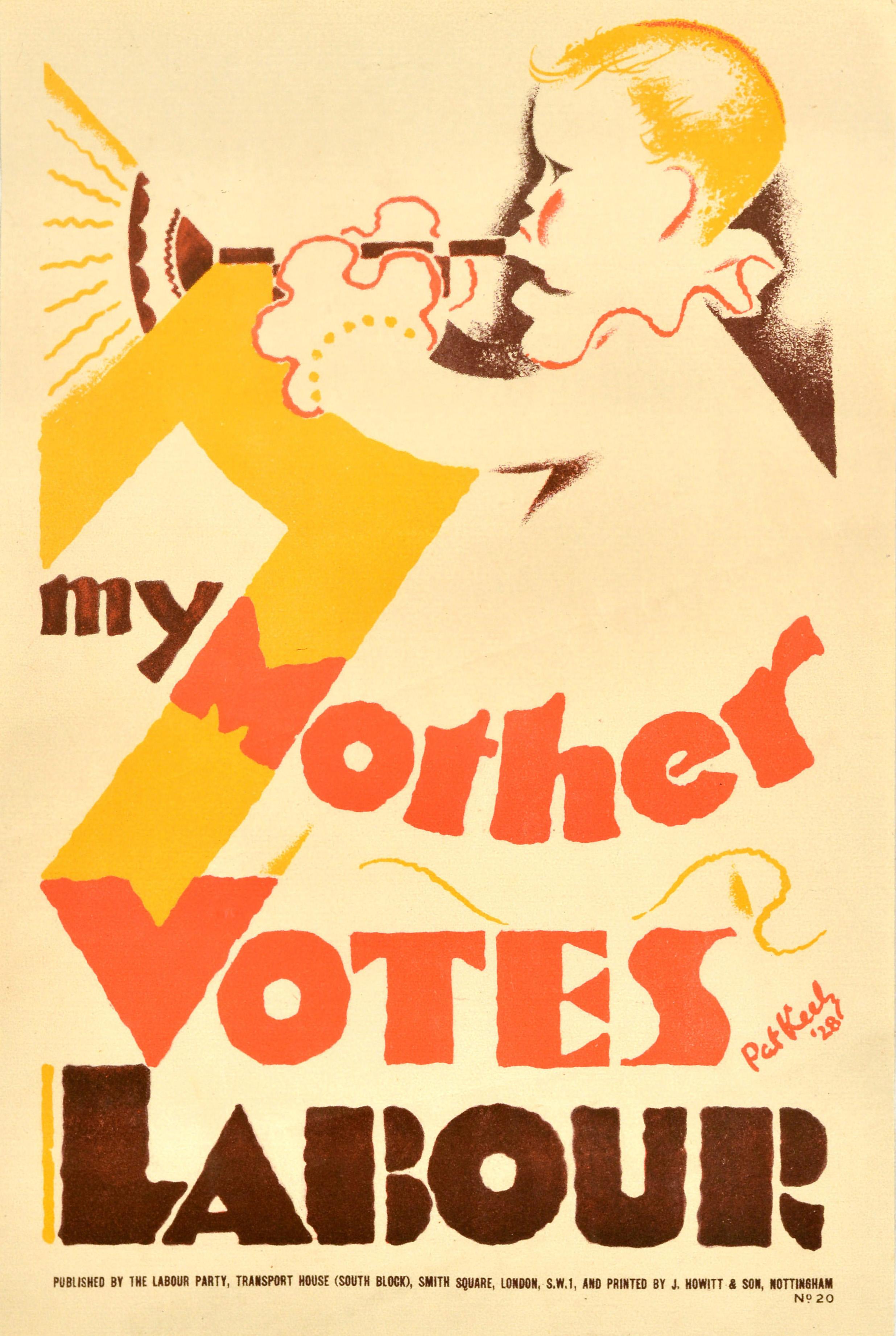 Pat Keely - Original Vintage Political Propaganda Poster My Mother ...