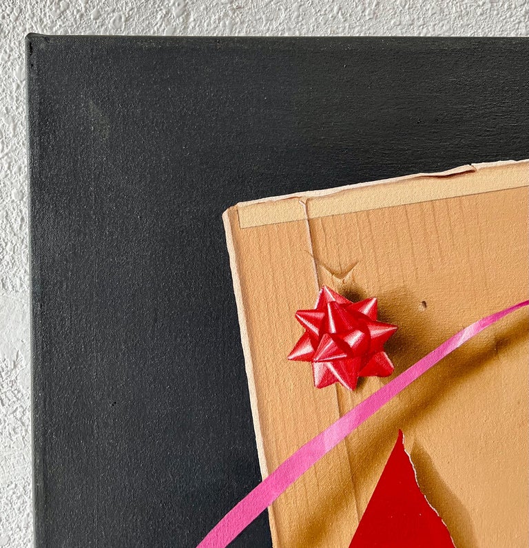 Pat Rosenstein - Large Trompe L'oeil Hyperrealism Painting Abstract ...