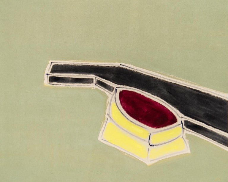 Pat Service - Dock 8 (Red Lozenge) - minimalist, abstract waterscape ...