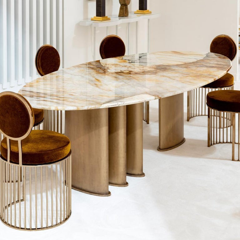 Patagonia Marble Dining Table For Sale at 1stDibs