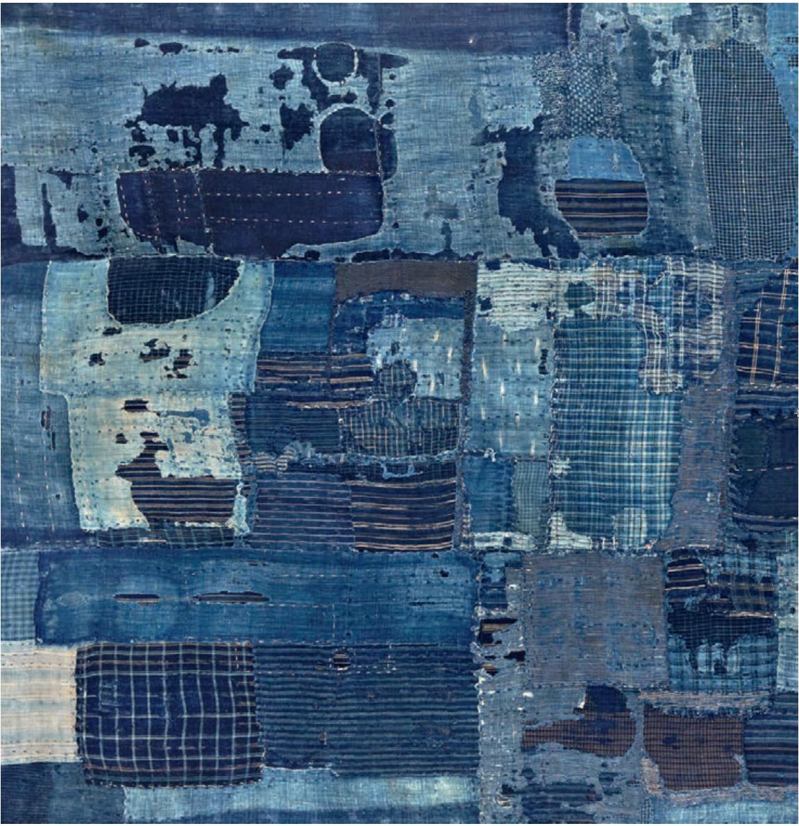 Patched Indigo, Japanese Boro Textile, circa 1850-1900 For Sale at ...