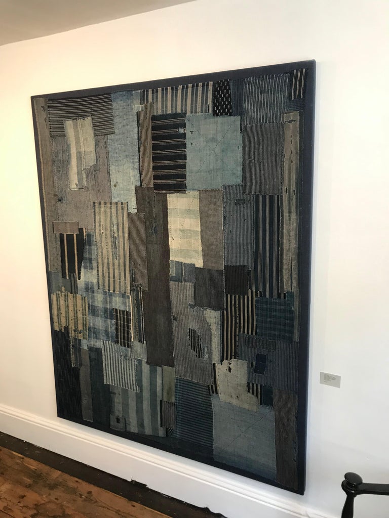 Patched Indigo, Japanese Boro Textile, circa 1850-1900 For Sale at 1stDibs