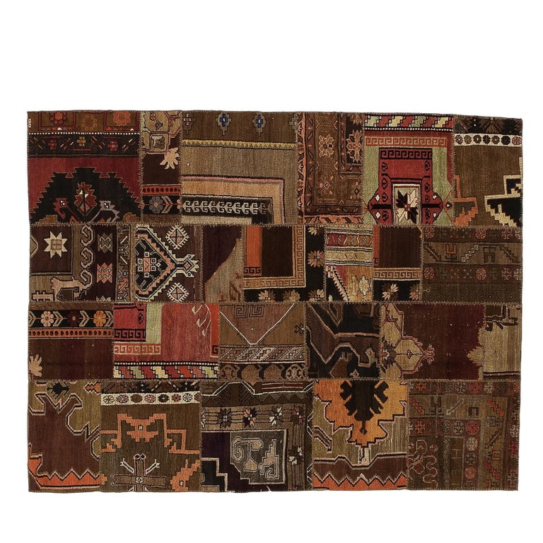 Patchwork Decolorized 12 Carpet For Sale at 1stDibs