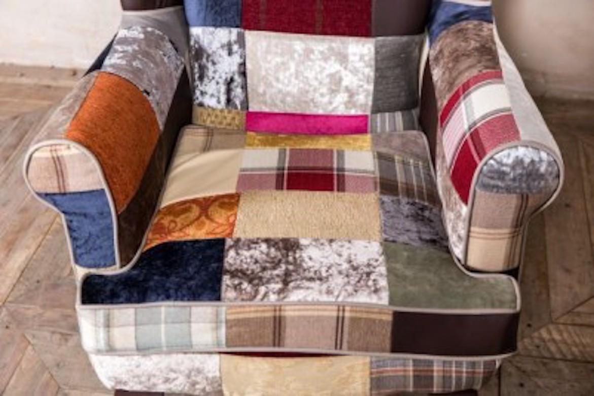 Patchwork Wing Chair, 20th Century For Sale at 1stDibs | patchwork ...