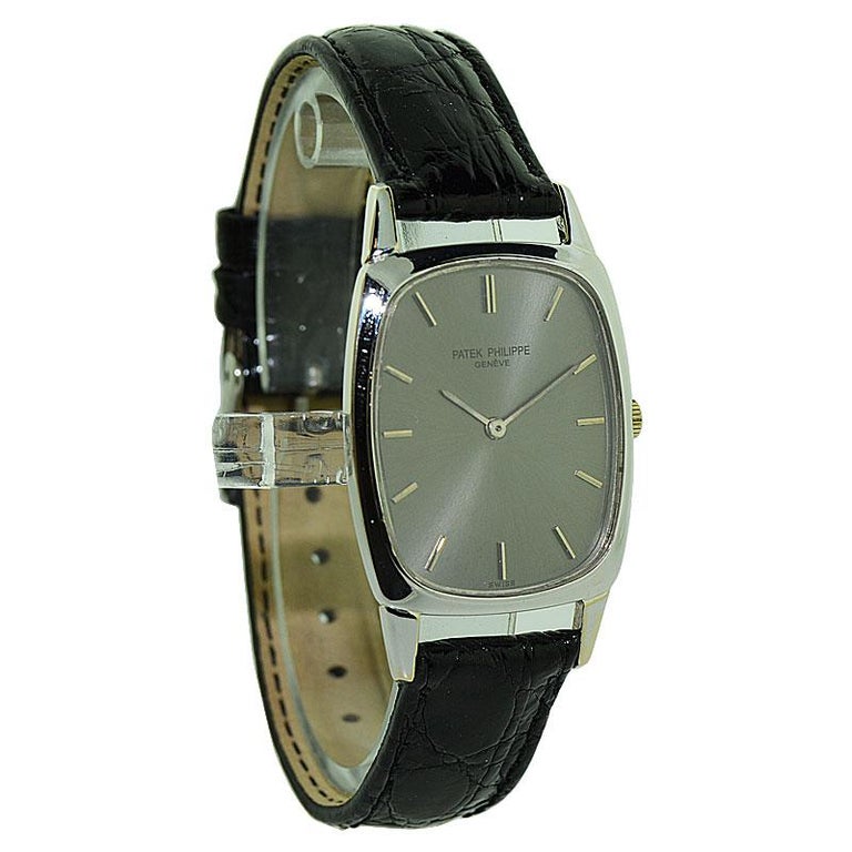 Patek Philippe 18 Karat Gold Tonneau Shape Wristwatch, circa 1971 or ...