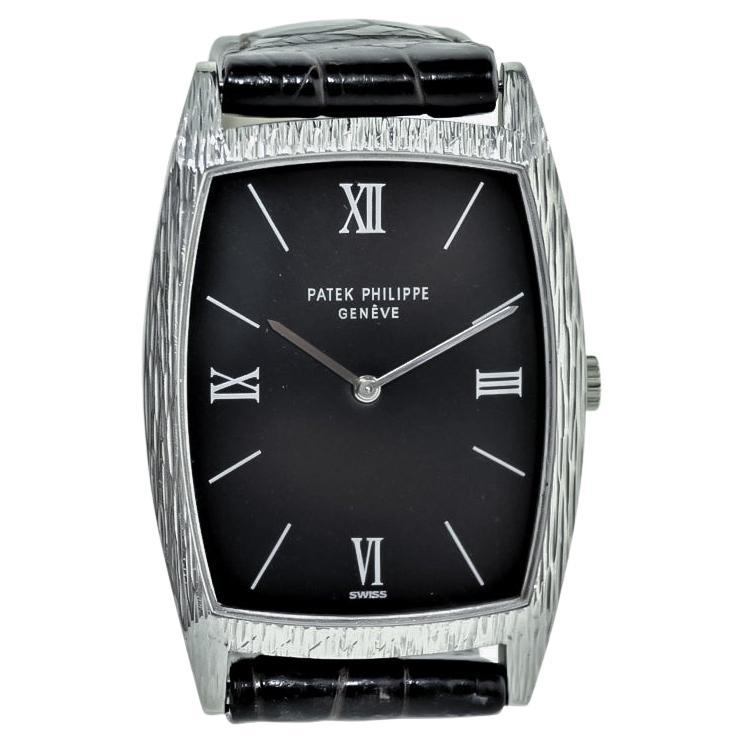Patek Philippe Platinum Art Deco Tonneau Shaped Manual Wristwatch, 1938 ...