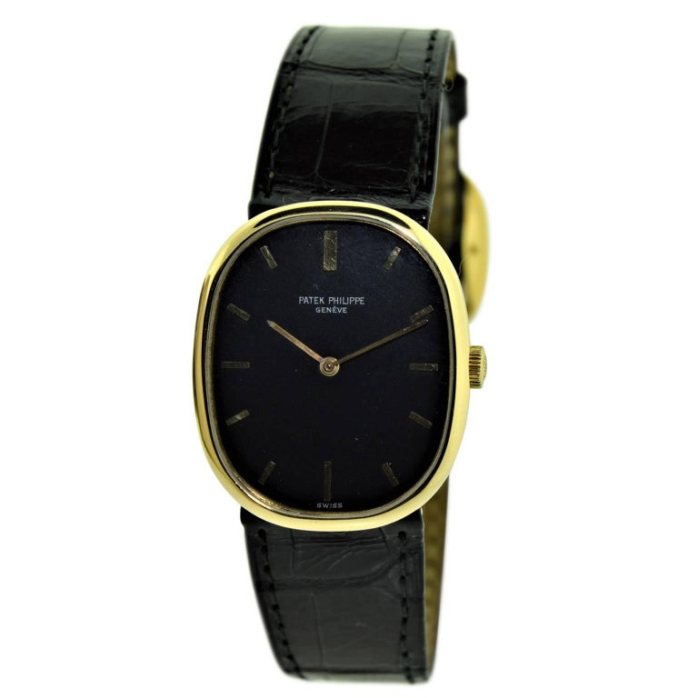 Patek Philippe 18 Karat Yellow Gold Ellipse with Original Buckle and ...