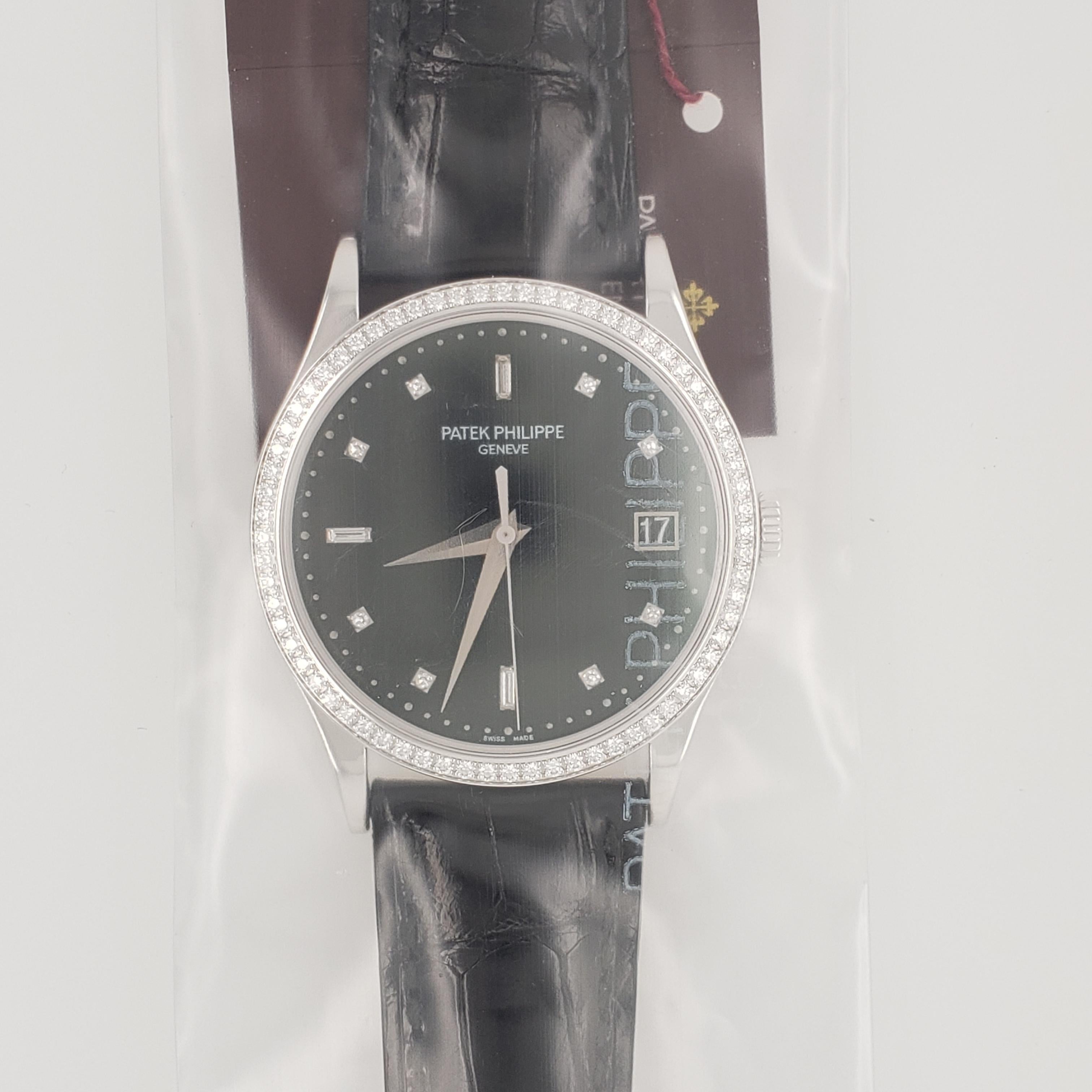 Patek Philippe 18 Karat White Gold Calatrava Wristwatch 5297G-retail ...