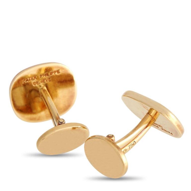 Patek Philippe 18K Yellow Gold Cufflinks at 1stDibs