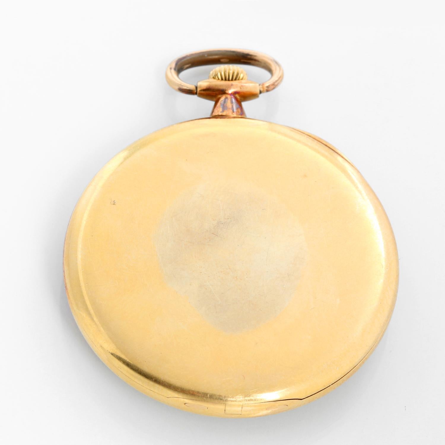 Patek Philippe 18K Yellow Gold Open Face Pocket Watch at 1stDibs ...