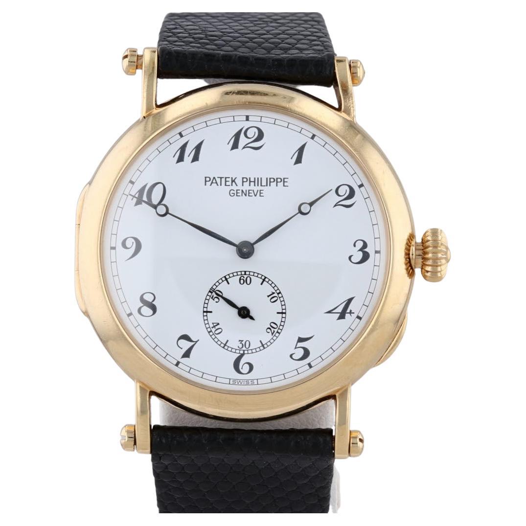 Patek Philippe 3960 Watch 18k Gold 150th Anniversary Calatrava Officer ...