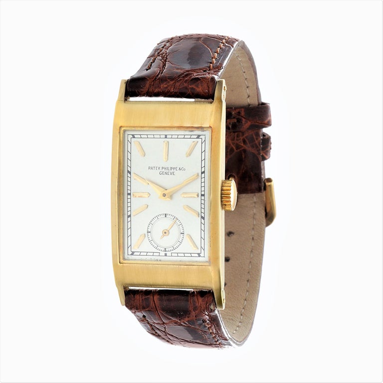 Patek Philippe 425J "Tegolino" Vintage Art Deco Watch in Yellow Gold ...