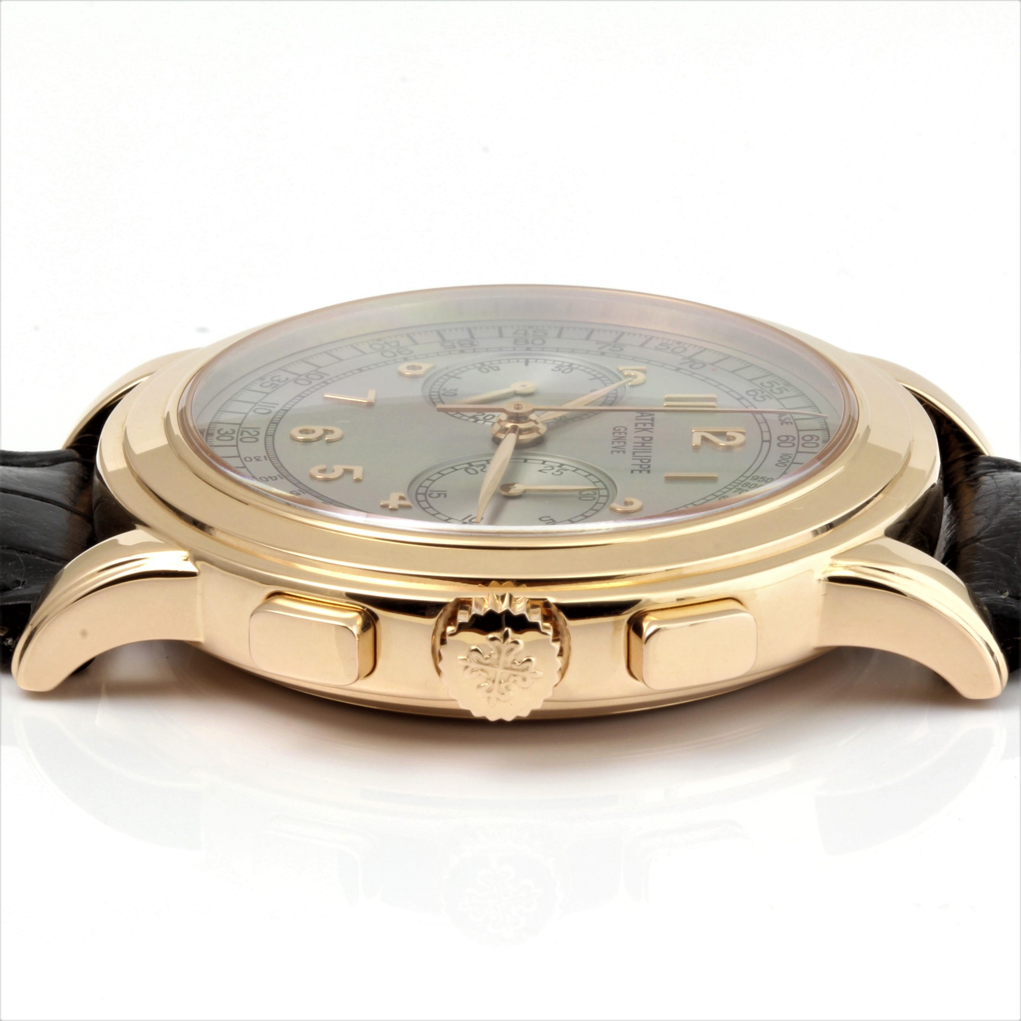 Patek Philippe 5070R- Rose Gold Chronograph Watch, Case, circa 2004 at ...