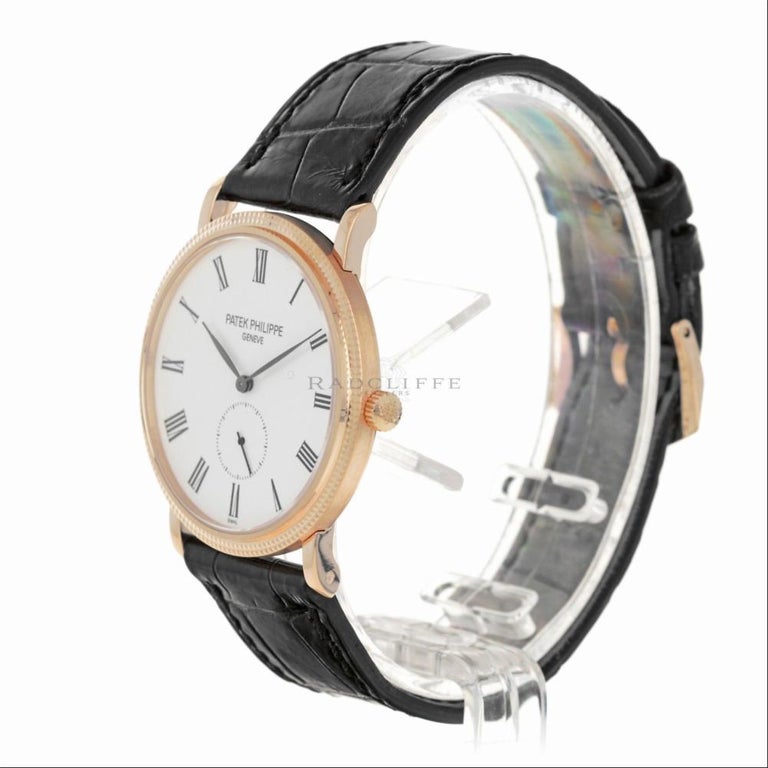 Patek Philippe 5116 Enamel Dial 5116R-001 Hobnail Calatrava Swiss ...