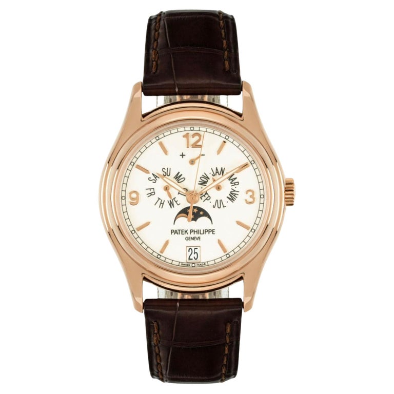 Patek Philippe Annual Calendar Rose Gold Watch at 1stDibs