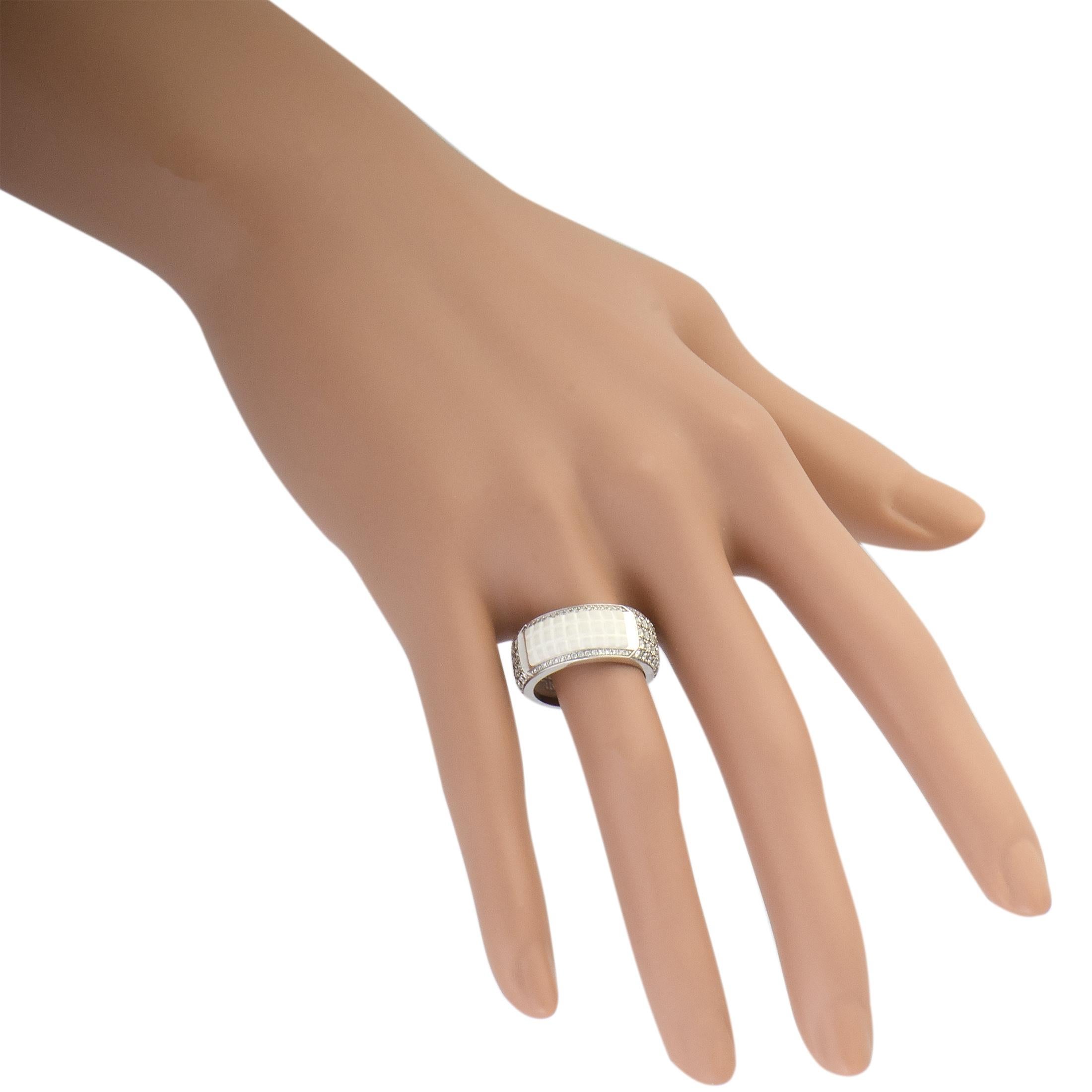 Patek Philippe Aquanaut Luce 18 Karat White Gold Diamond Band Ring at ...