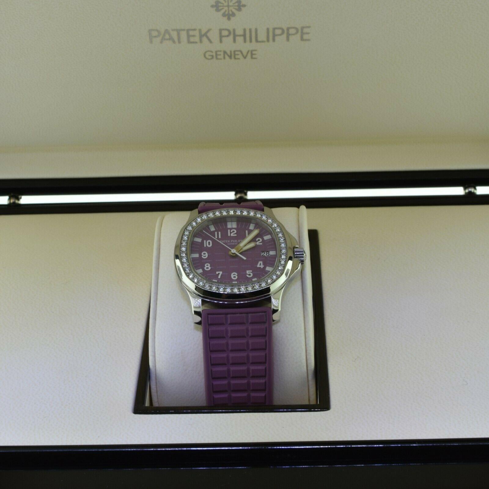 Patek Philippe Aquanaut Luce Ref. 5067 Diamond Bezel Purple Dial/Band ...