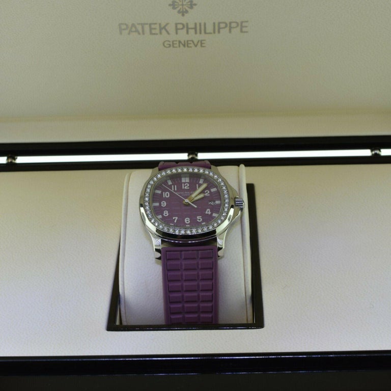 Patek Philippe Aquanaut Luce Ref. 5067 Diamond Bezel Purple Dial/Band ...