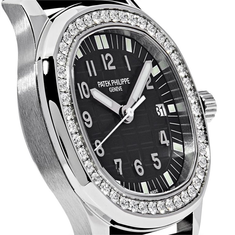 Patek Philippe Aquanaut Steel Black Dial Diamond Bezel 5067A-001 For ...