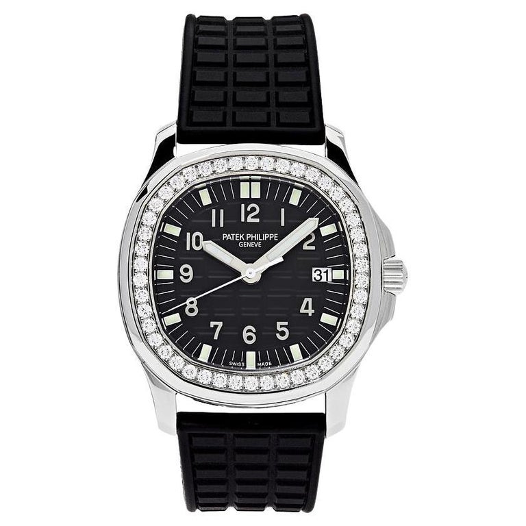 Patek Philippe Aquanaut Steel Black Dial Diamond Bezel 5067A-001 For ...