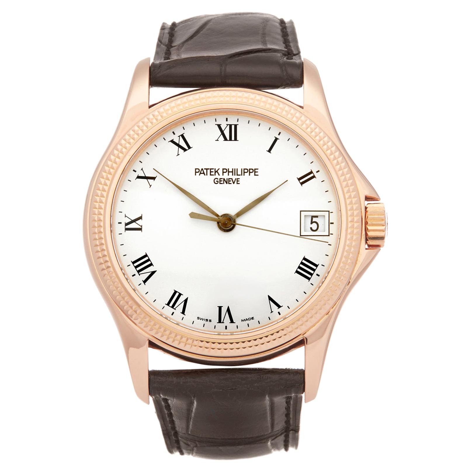 Patek Philippe Calatrava 18 Karat Rose Gold 5117R at 1stDibs