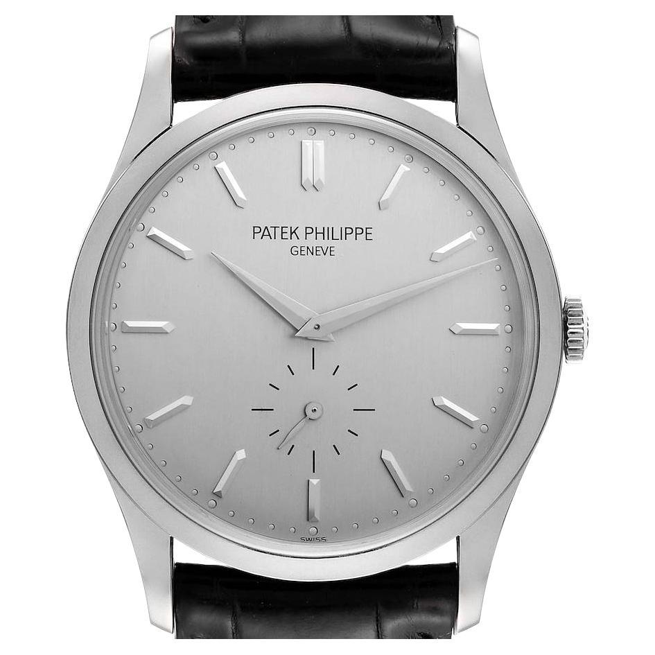 Patek Philippe Calatrava Platinum Watch 5196P-001 at 1stDibs