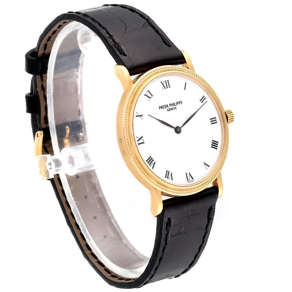 Patek Philippe Calatrava 18 Karat Yellow Gold Automatic Men's Watch ...