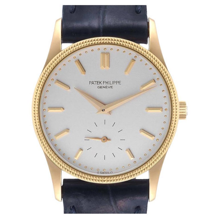 Patek Philippe Calatrava 18k Yellow Gold Hobnail Bezel Watch 3796 For ...