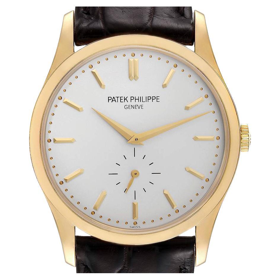 Patek Philippe White Gold Calatrava Wristwatch Ref 5196G For Sale at ...