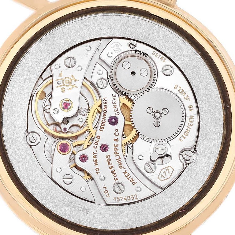 Patek Philippe Calatrava 18k Yellow Gold White Dial Mens Watch 3520 For ...