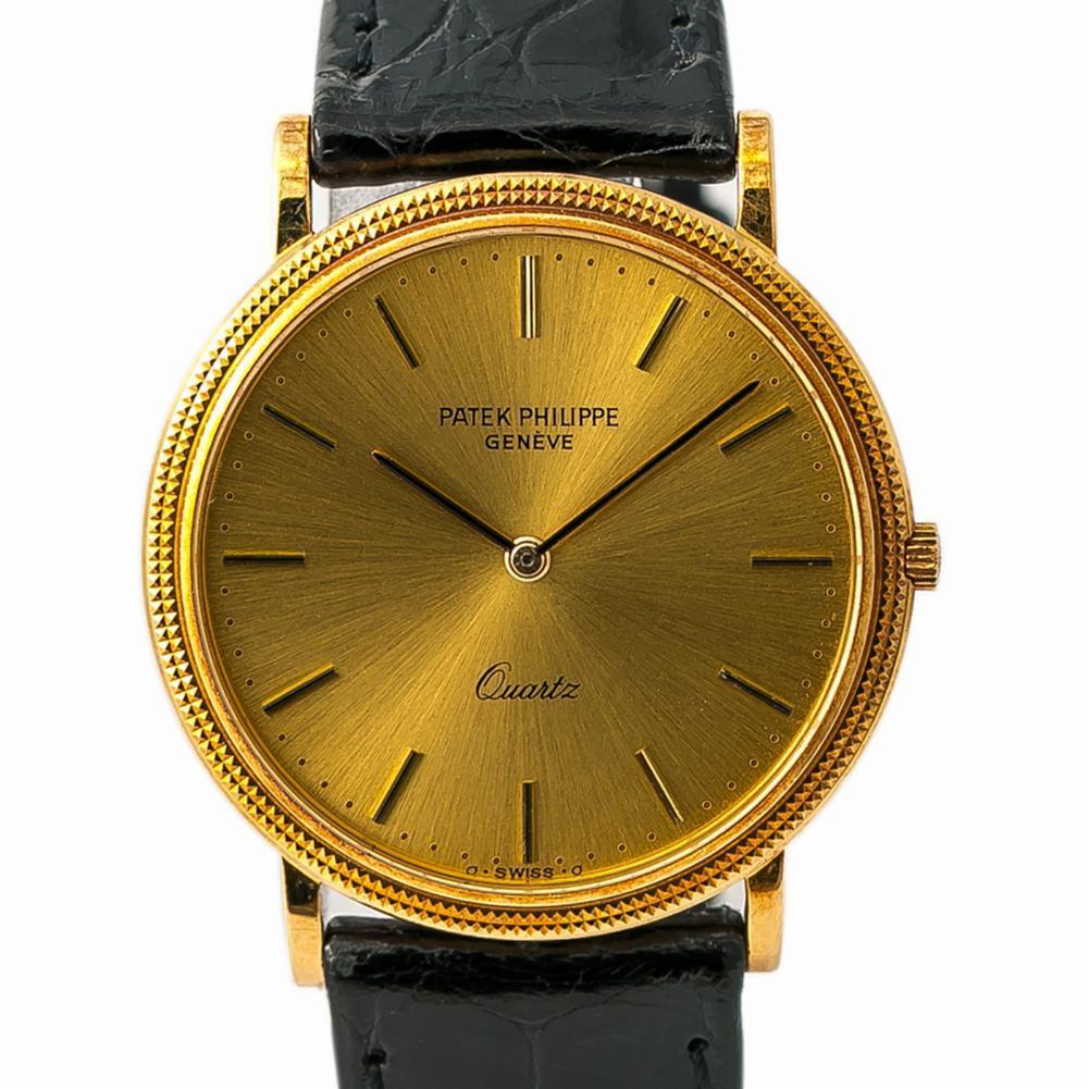 Patek Philippe Calatrava 3744J, Gold Dial, Certified and Warranty at ...