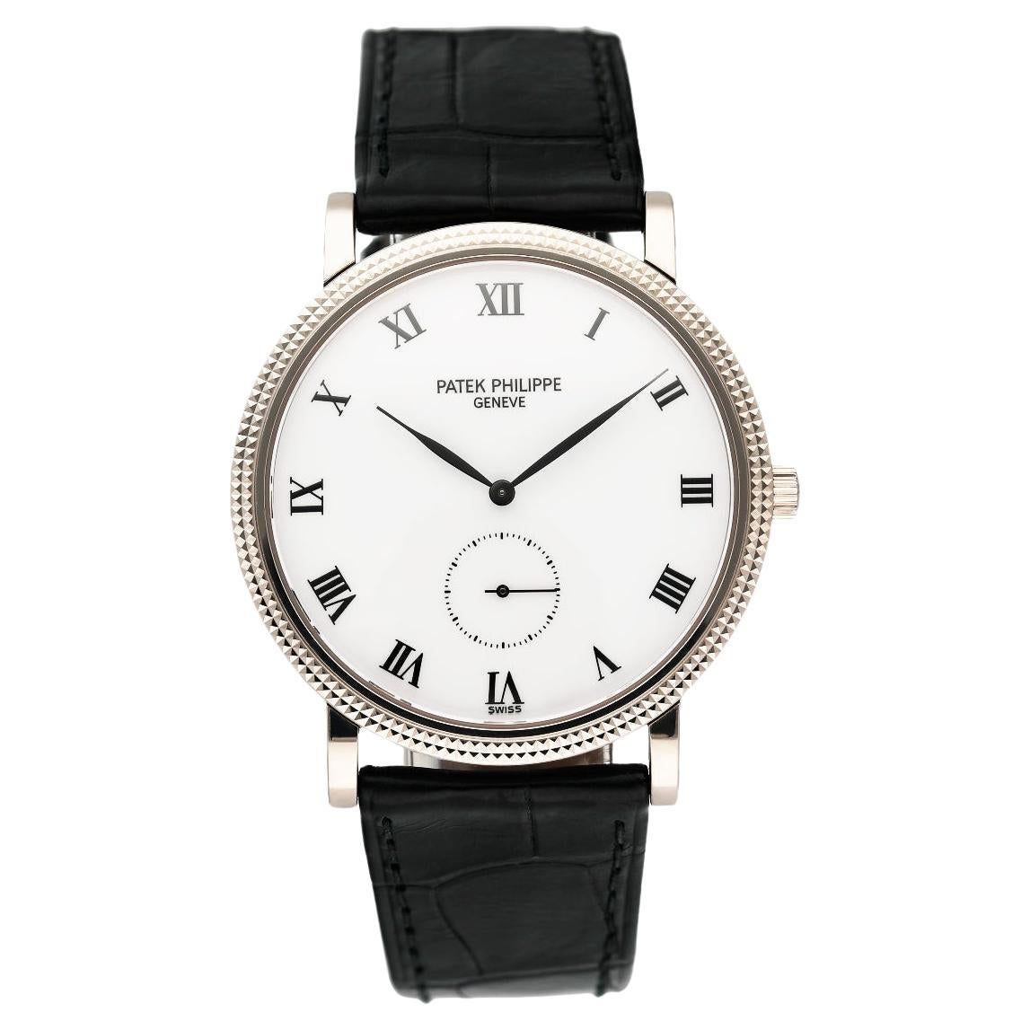 Patek Philippe Calatrava 18k White Gold Mens Watch 3919 Papers For Sale ...