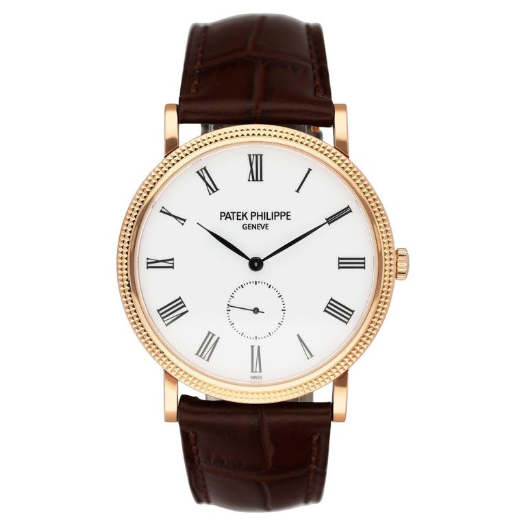 Patek Philippe Calatrava 5116R 18K Rose Gold Mens Watch For Sale at 1stDibs