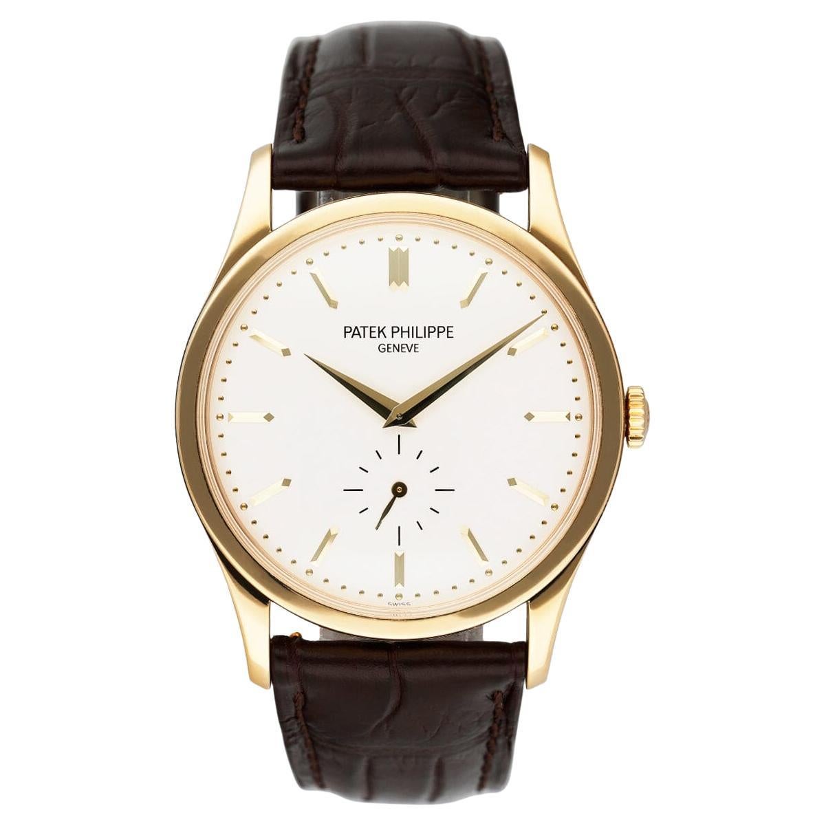Patek Philippe Calatrava Vintage 18 Karat Yellow Gold Mechanical Watch ...
