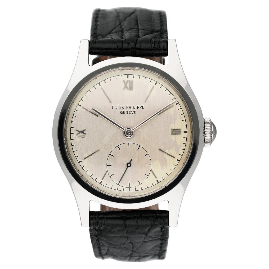 Patek Philippe Rose Gold Stainless Steel Calatrava Wristwatch Ref 570 ...