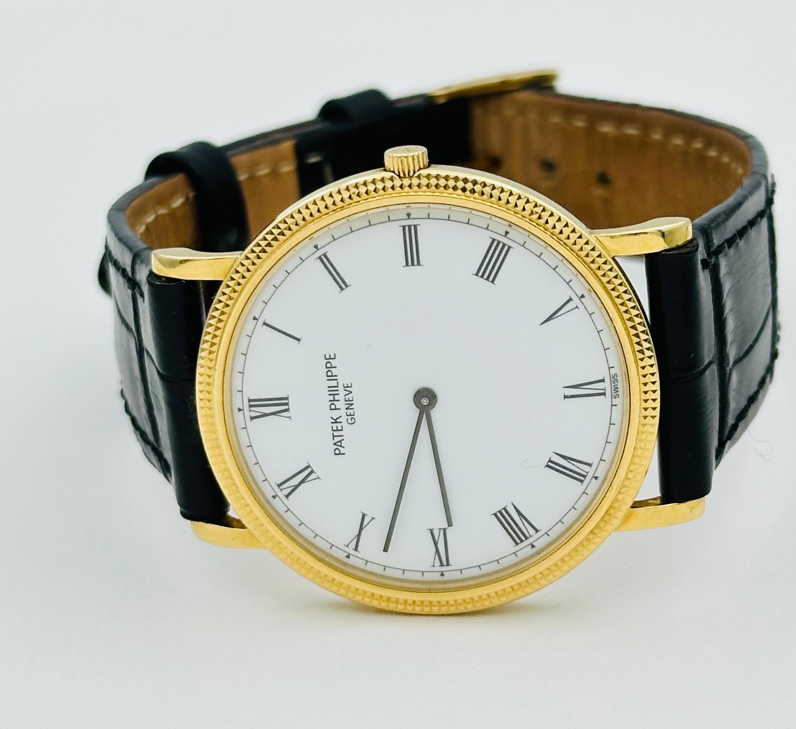 Patek Philippe Calatrava Gold Men's Watch - 3520 For Sale at 1stDibs