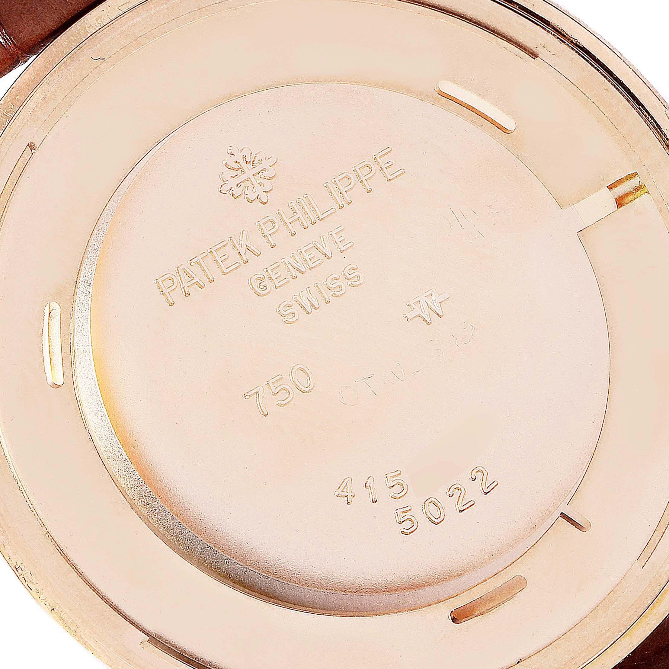 Patek Philippe Calatrava Officier 18 Karat Rose Gold Men's Watch 5022 ...
