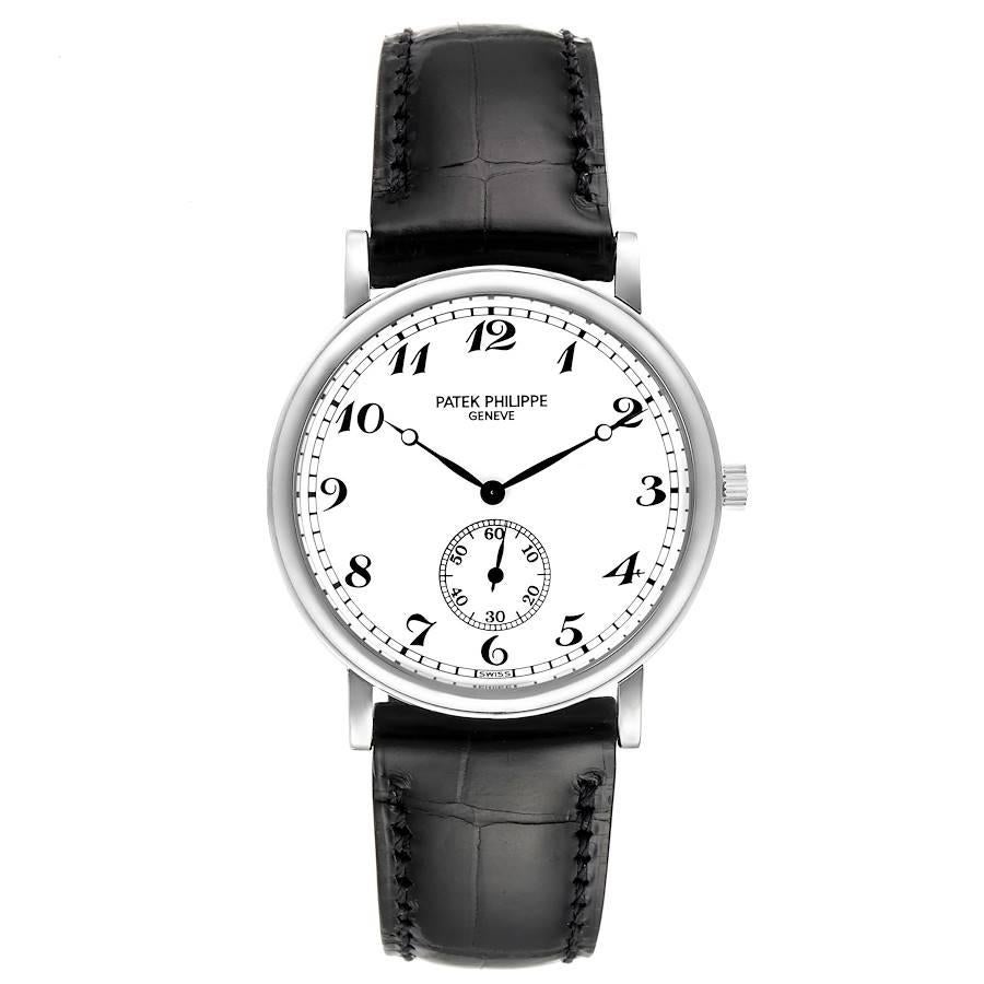 Patek Philippe Calatrava Officier 18K White Gold Mens Watch 5022 For ...