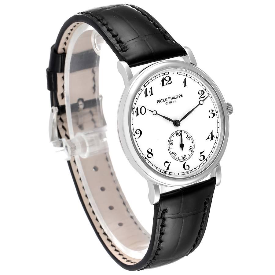 Patek Philippe Calatrava Officier 18K White Gold Mens Watch 5022 For ...
