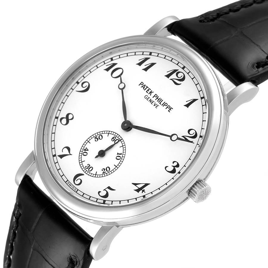 Patek Philippe Calatrava Officier 18K White Gold Mens Watch 5022 For ...