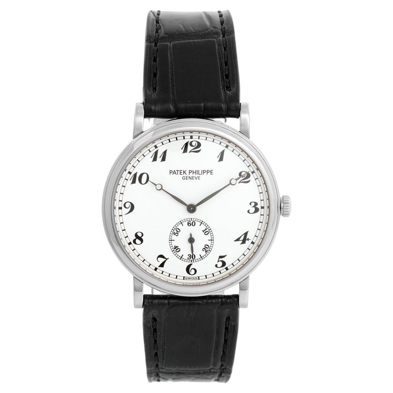 Patek Philippe Calatrava White gold Men's Watch 5022G For Sale at 1stDibs